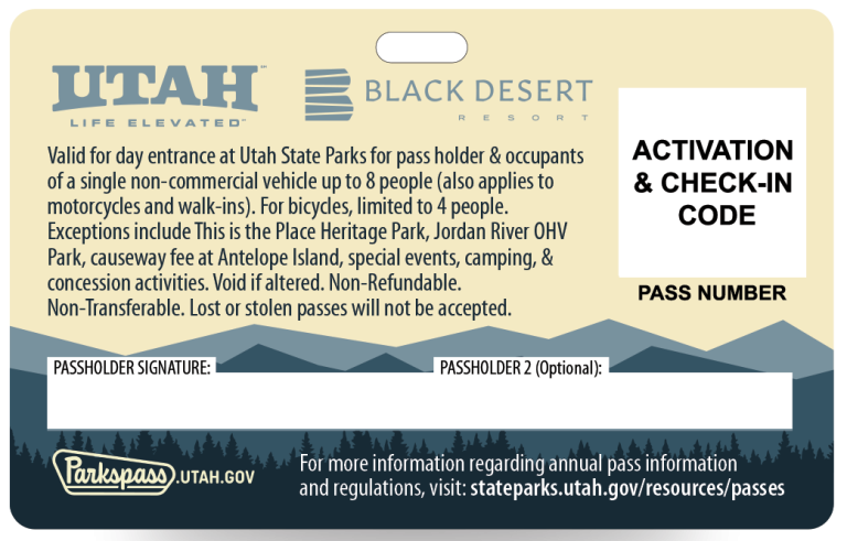 Park Passes | Utah State Parks